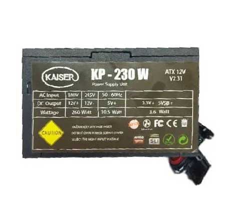 مشخصات,قیمت و خرید منبع تغذیه کامپیوتر KAISER مدل KP-230 |سیپاس